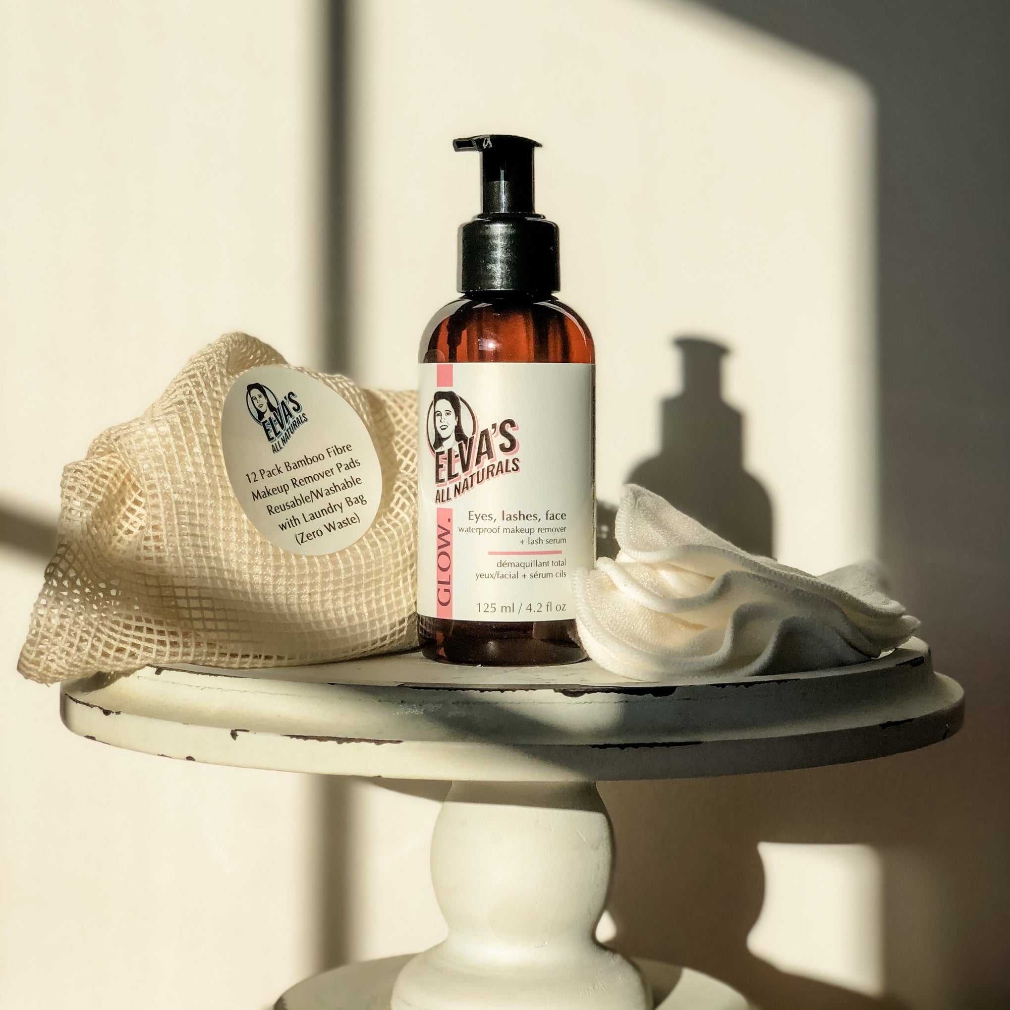 GLOW 3-in-1 Eye Makeup Remover, Facial Cleanser, & Lash Serum | Paraben Free , Sulfate Free ...